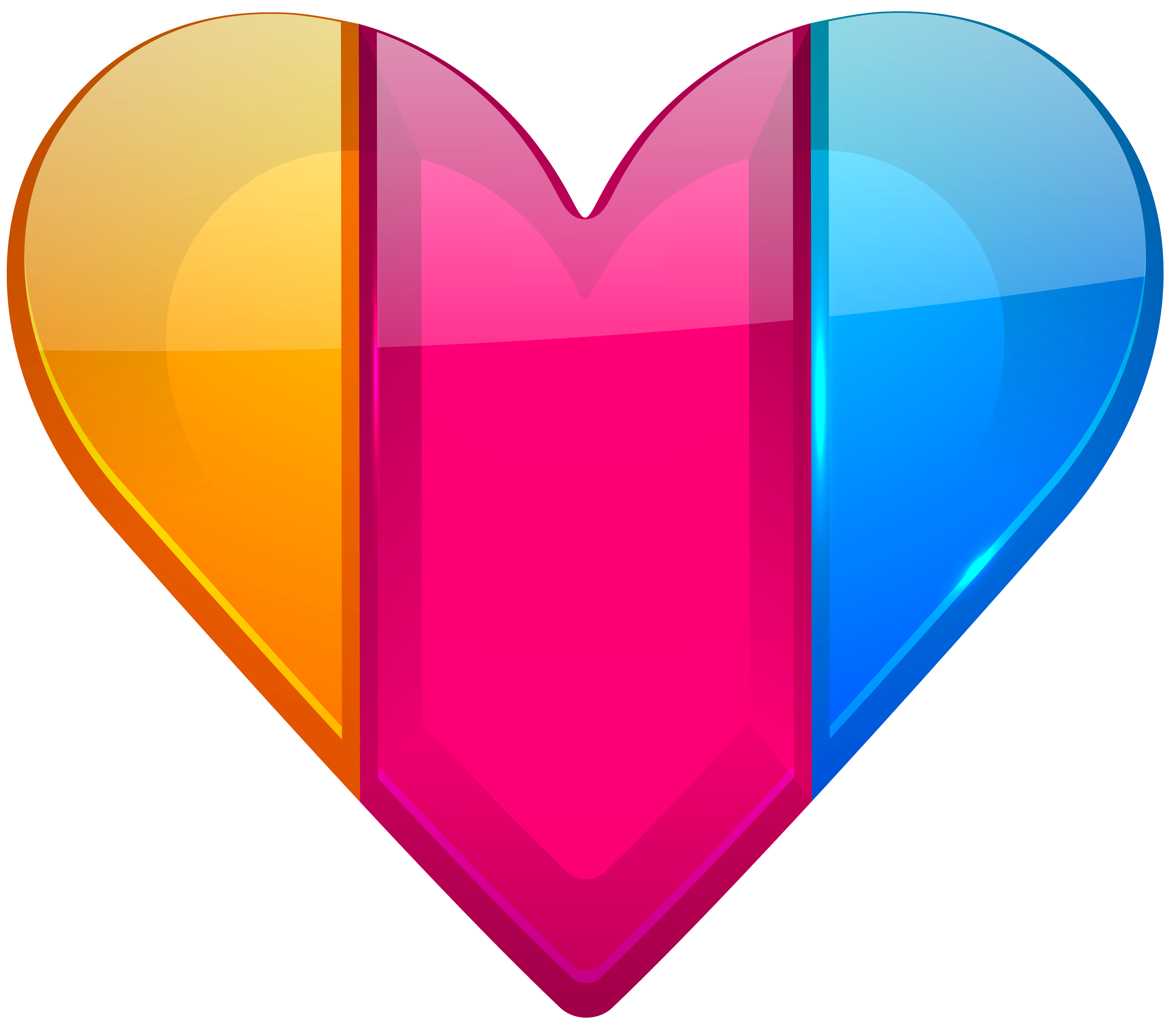 Colorful Heart PNG Clipart - Best WEB Clipart