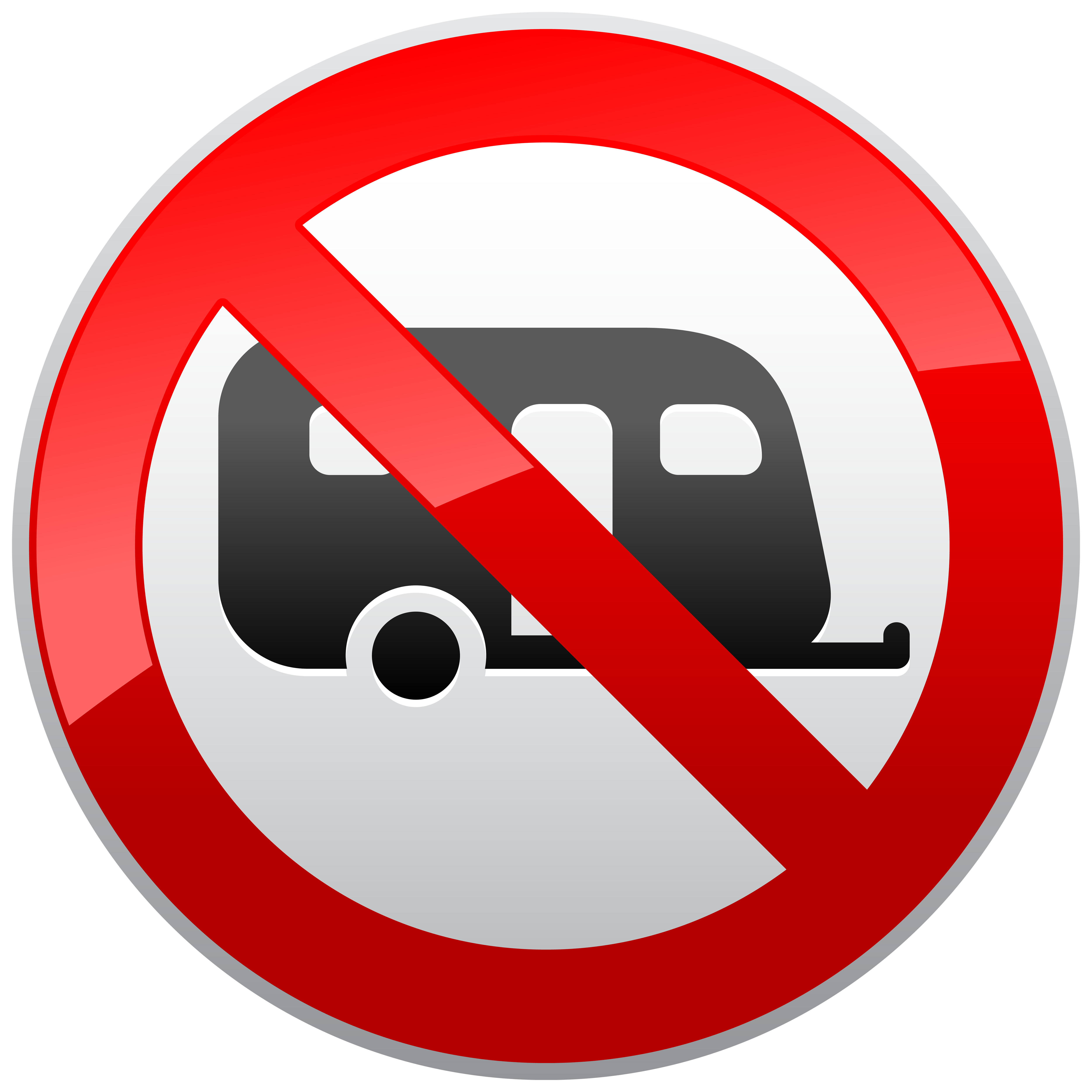 No Caravans Camping Sign PNG Clipart - Best WEB Clipart