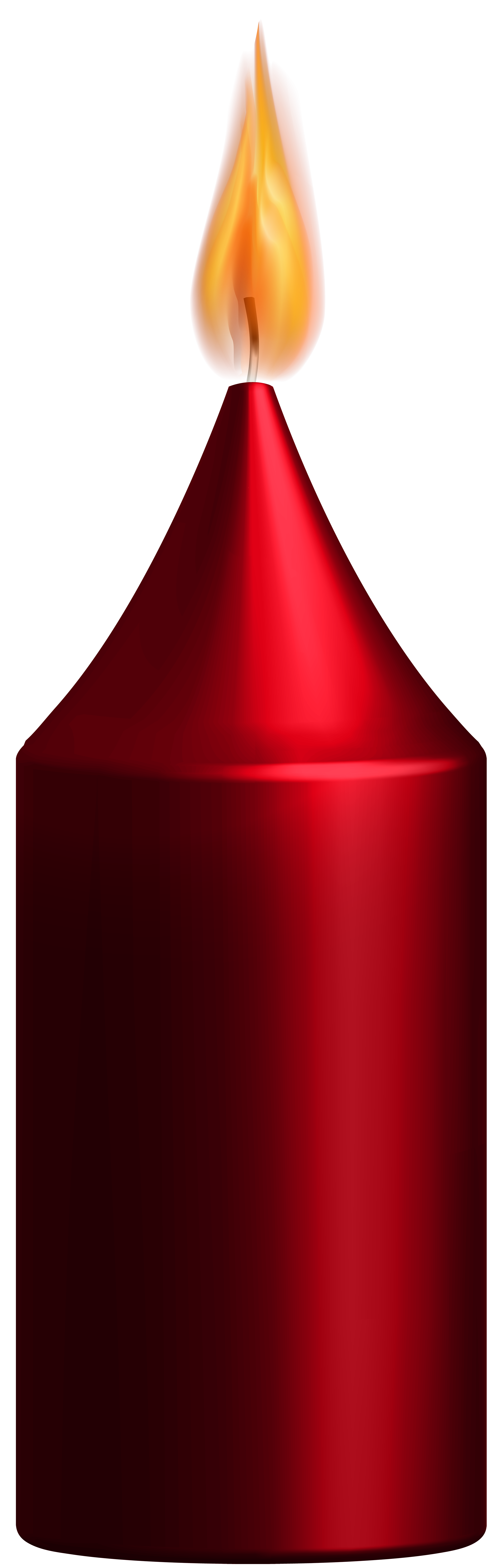 Red Candle PNG Clip Art - Best WEB Clipart